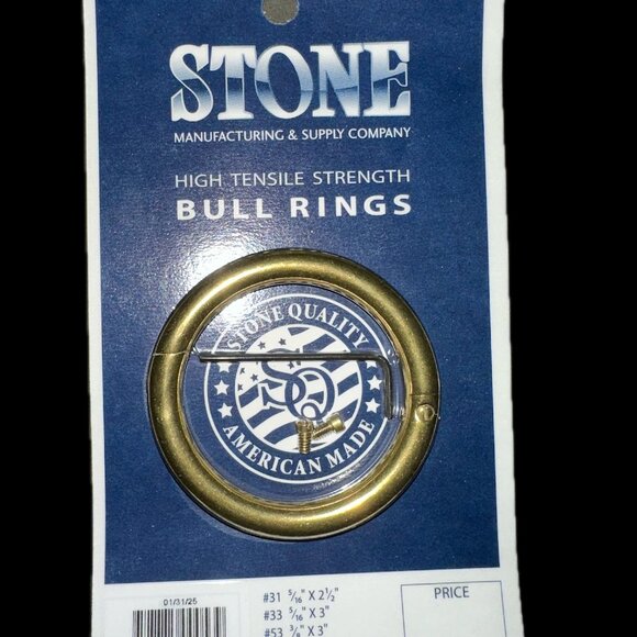 Stone | Jewelry | Medium Bull Ring Sizing Is On Image It Is Small For A ...